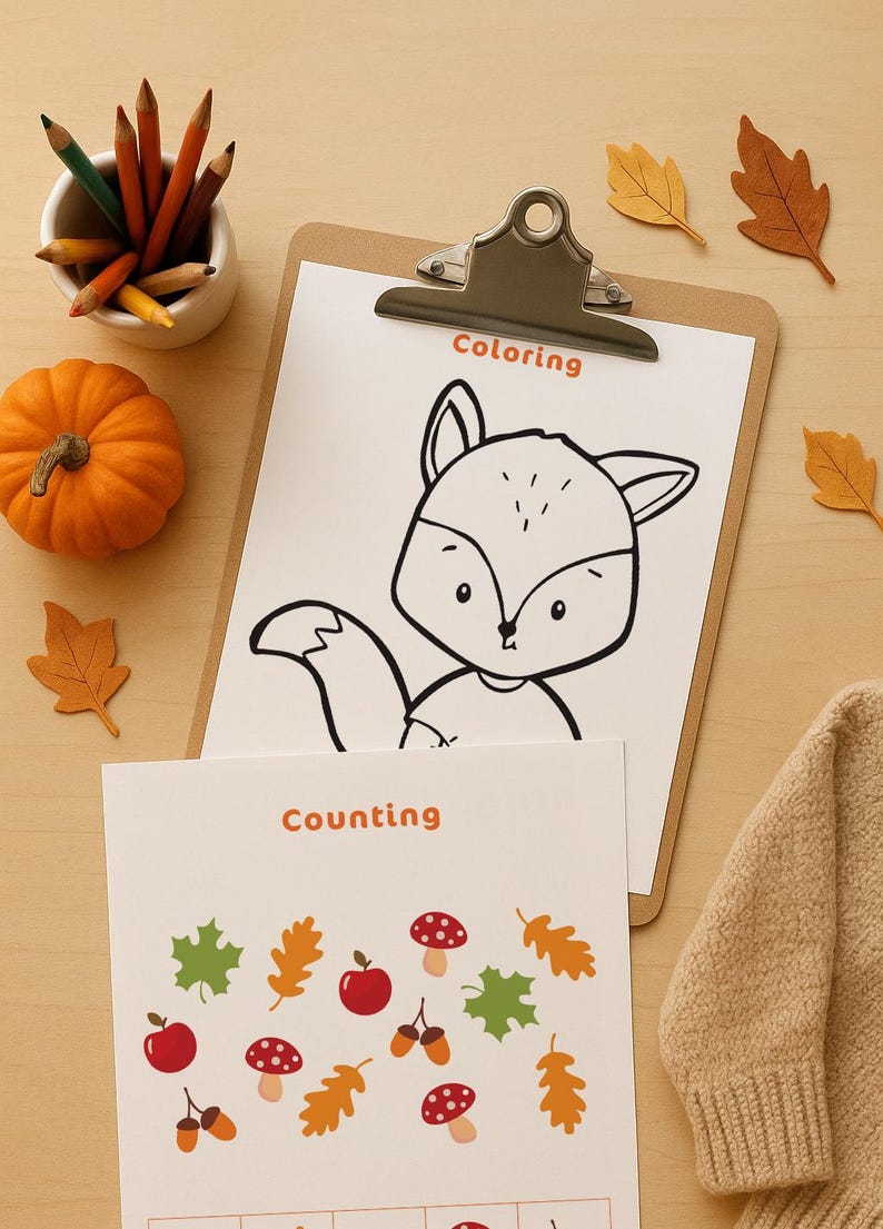 Autumn Learning Fun Pack | Fall Worksheets for Kids 2-5 | Coloring ...