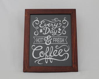 Coffee chalkboard | Etsy