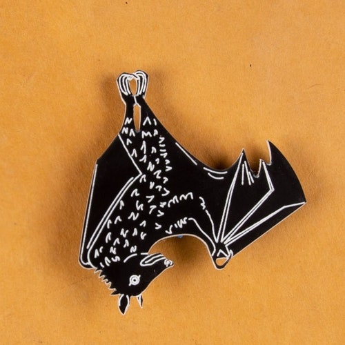 Bat Skeleton Enamel Pin: Glowing in the Dark Animal Anatomy - Etsy