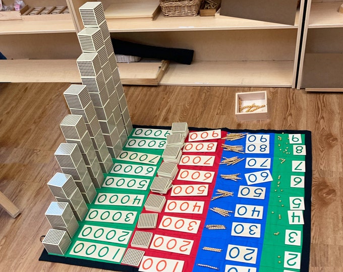 Montessori Math, Montessori 45-layout Mat, Montessori Golden Bead ...