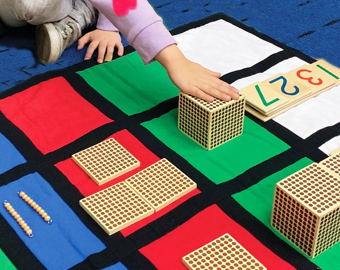 Montessori, Mat for Golden Bead Equations With Number Column ...