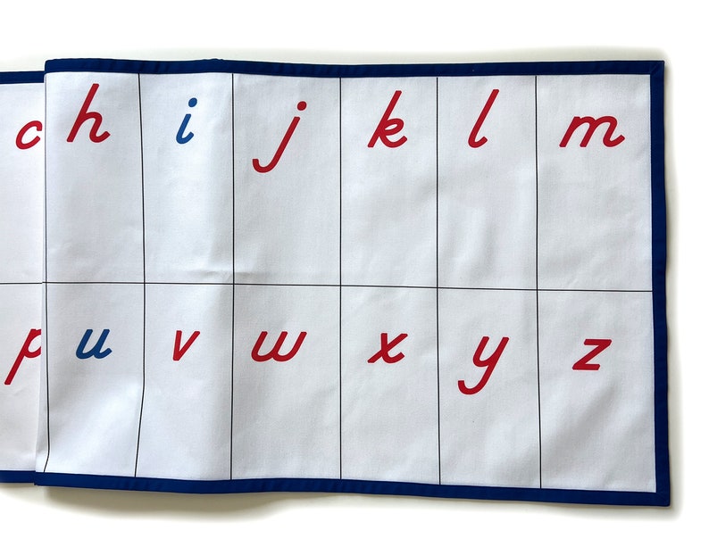 Alphabet Montessori Lower-case Alphabet Roll Montessori - Etsy