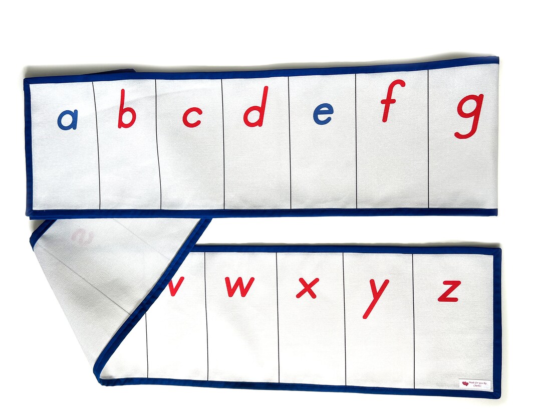 Montessori Lower-case Alphabet Roll, Montessori Alphabet Roll ...