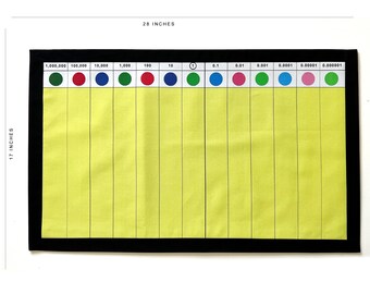 Printable Montessori Checkerboard Math Mat With Task Cards and - Etsy