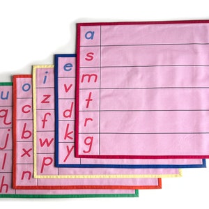 Montessori Initial Sound Matching Mats, Montessori Language Lessons ...