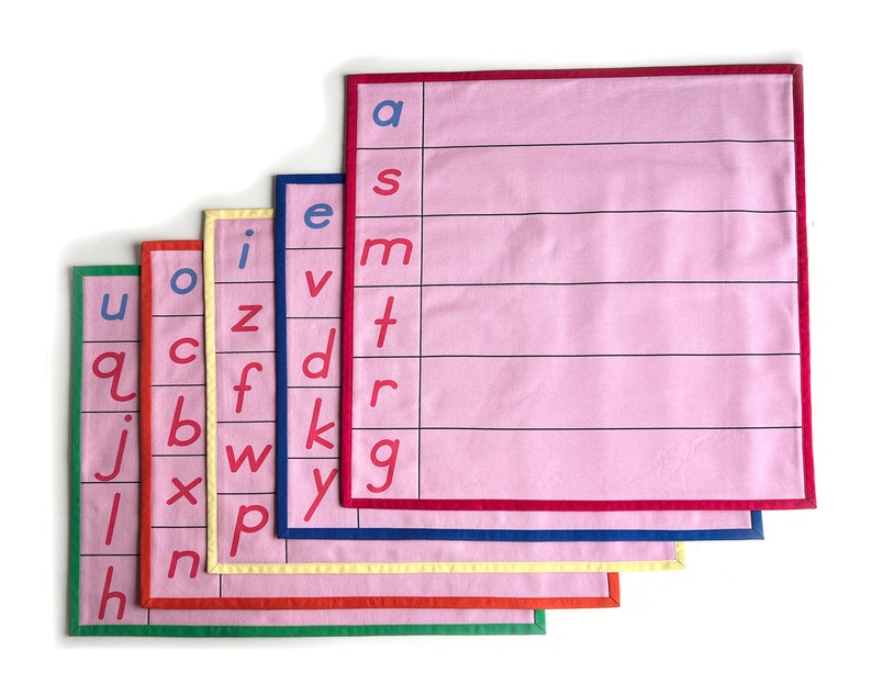 Montessori Initial Sound Matching Mats, Preschool Alphabet Lessons - Etsy