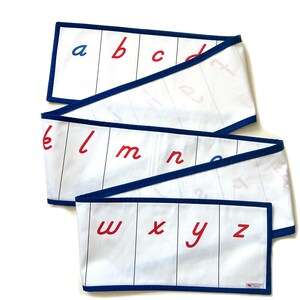 Alphabet, Montessori Lower-case Alphabet Roll, Montessori Alphabet Roll ...