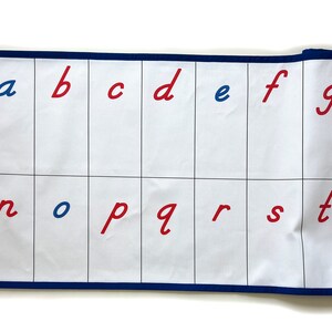 Montessori Lowercase Alphabet Roll, Cotton Canvas - Etsy