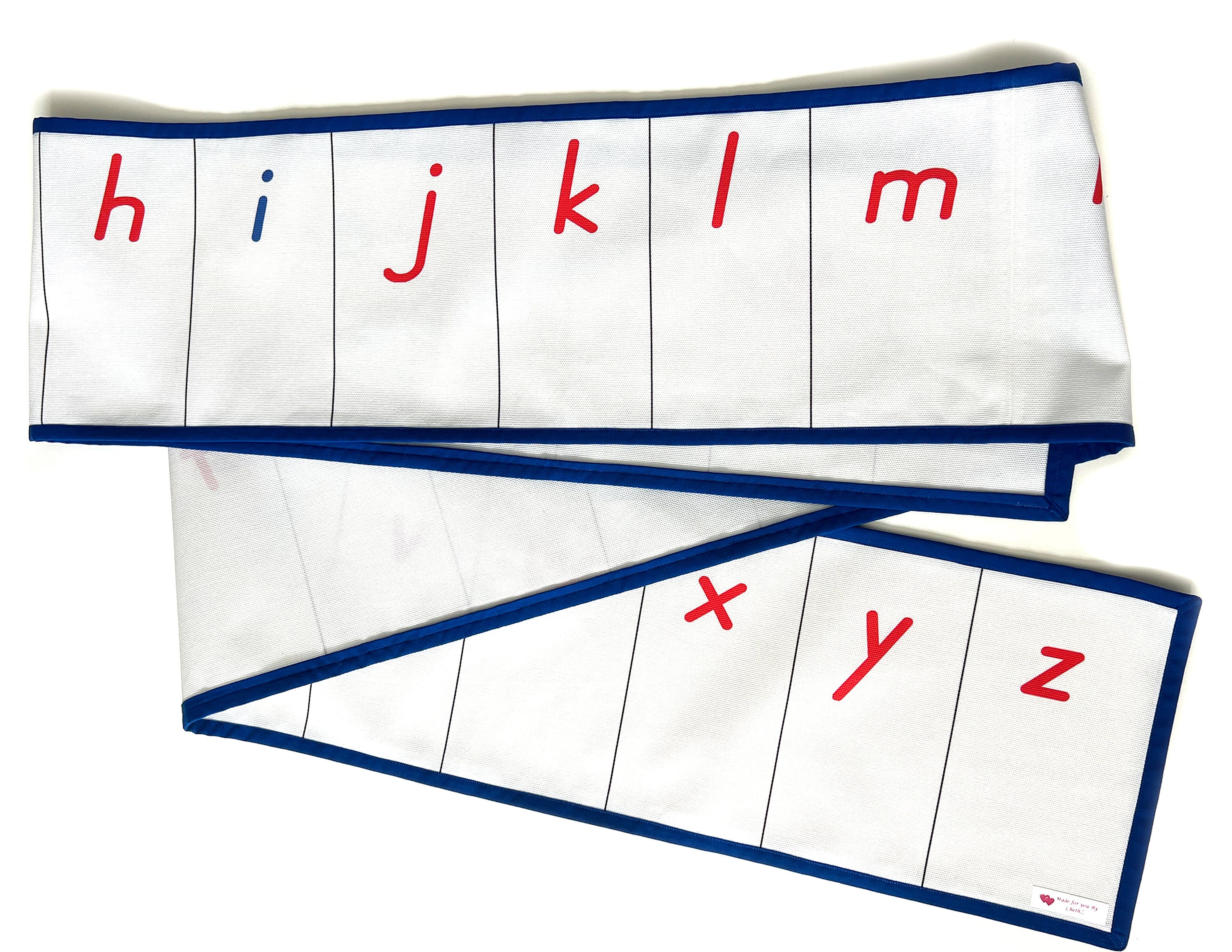 Montessori Lower-case Alphabet Roll, Montessori Alphabet Roll ...