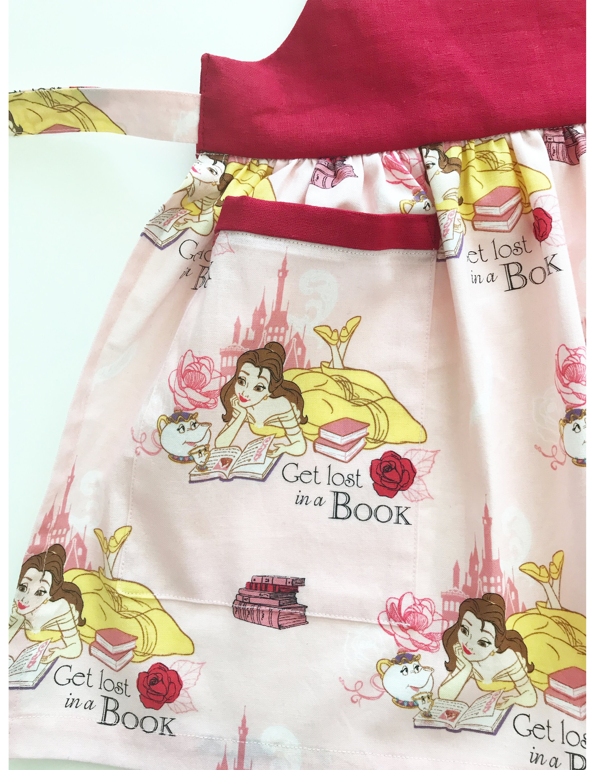 Disney Belle Apron, Disney Princess Aprons,disney Cooking Apron,disney ...