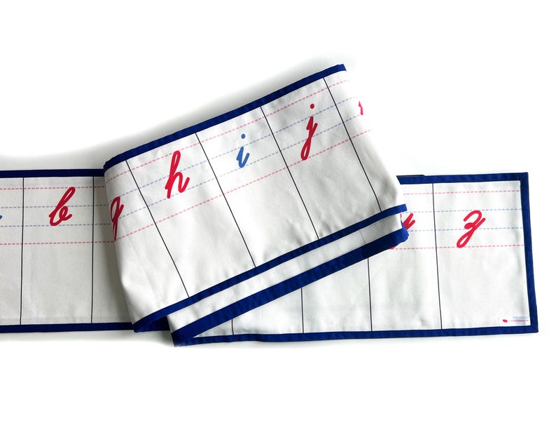 Cursive Alphabet Roll, Lower-case Cursive Alphabet, Montessori Lower ...
