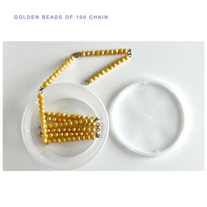 Montessori Golden Bead Chain Mat: Flannel or Cotton, USA Made - Etsy