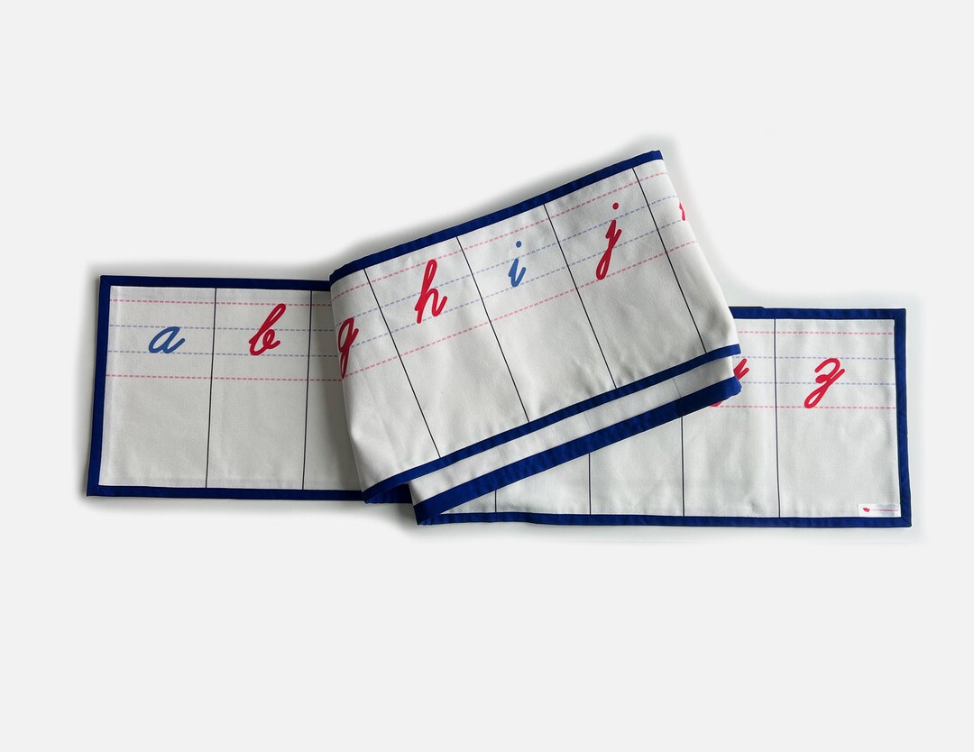 Cursive Alphabet Roll, Lower-case Cursive Alphabet, Montessori Lower ...