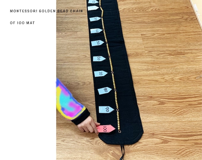 Montessori Math, Montessori 45-layout Mat, Montessori Golden Bead ...