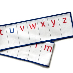 Montessori Lowercase Alphabet Roll, Cotton Canvas, Educational Learning ...