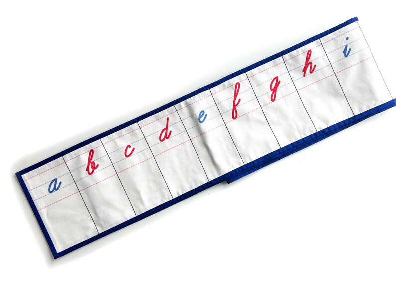 Montessori Cursive Alphabet Roll: Lowercase Learning Mat - Etsy