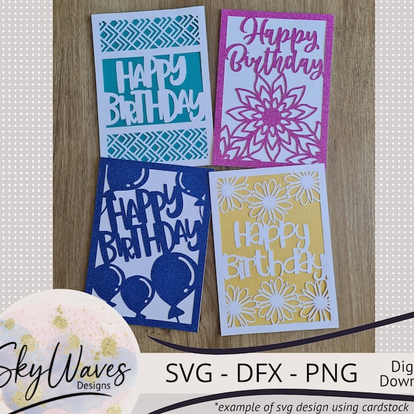 Cricut Card Template - Etsy