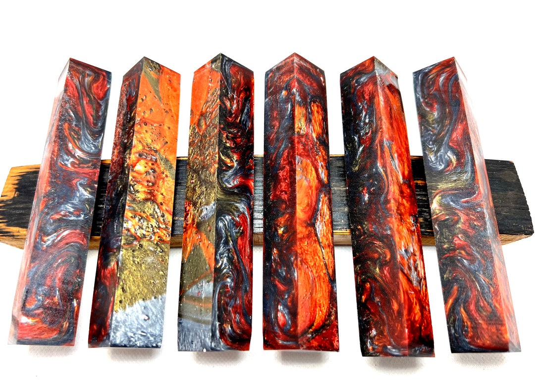 Epoxy Resin Pen Blank, Woodturning Pen, Resin Craft. - Etsy