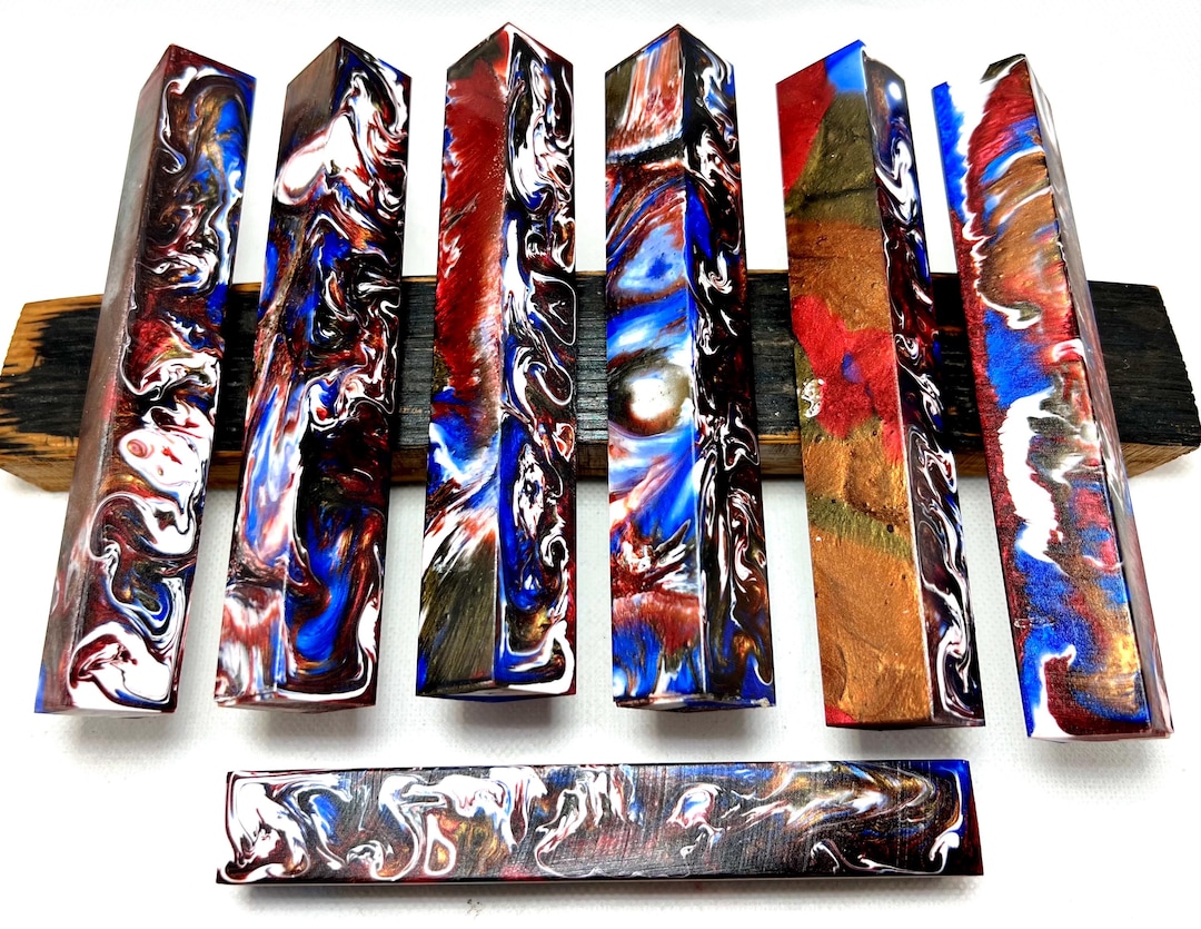 Epoxy Resin Pen Blank, Woodturning Pen, Resin Craft. - Etsy