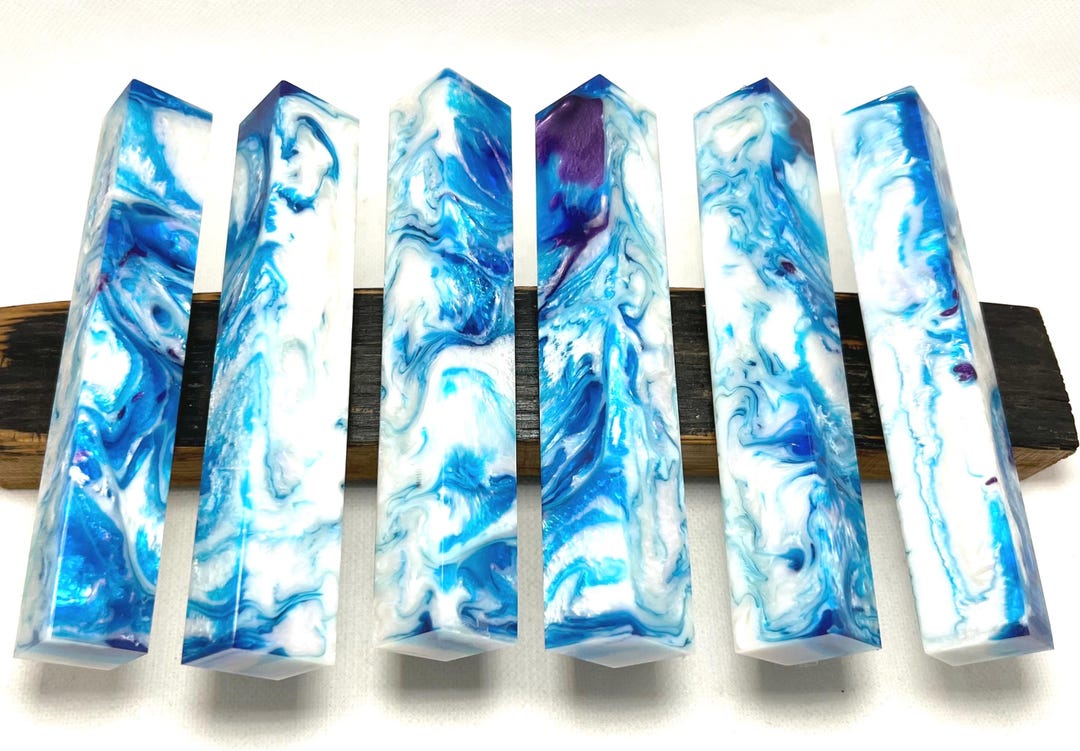 Epoxy Resin Pen Blank, Woodturning Pen, Resin Craft. - Etsy