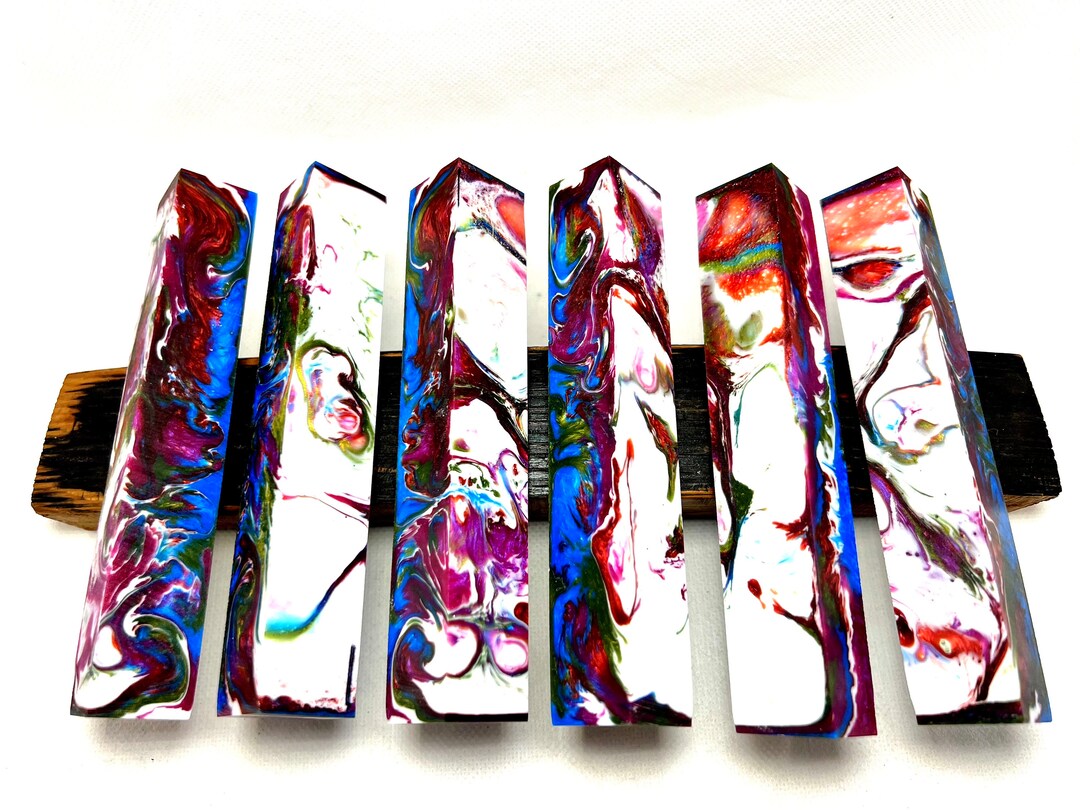 Epoxy Resin Pen Blank, Woodturning Pen, Resin Craft. - Etsy