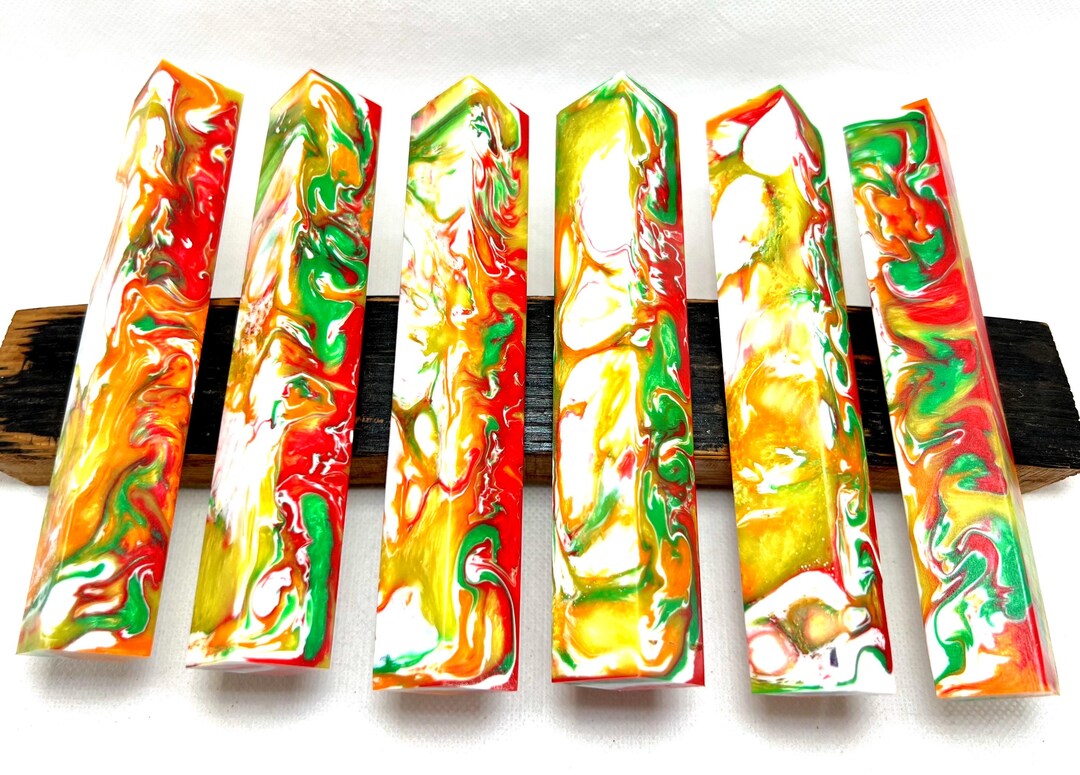 Epoxy Resin Pen Blank, Woodturning Pen, Resin Craft. - Etsy