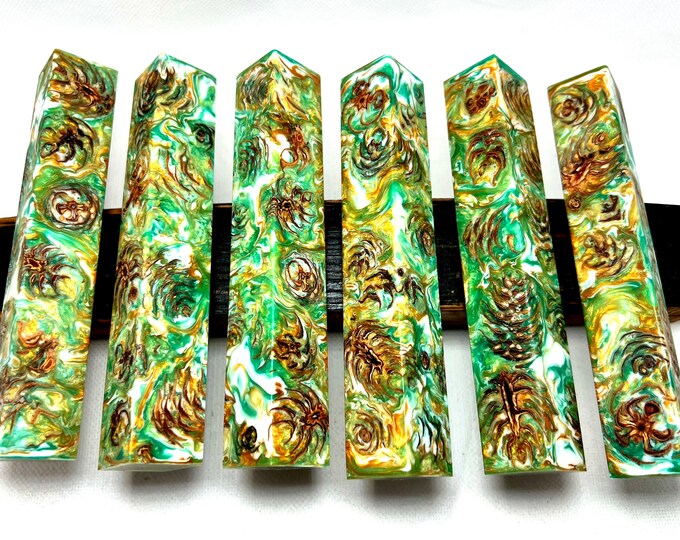 Mini Pinecone and Resin Pen Blanks - Etsy