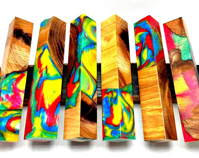 Stabilised Wood and Resin Pen Blanks - Etsy