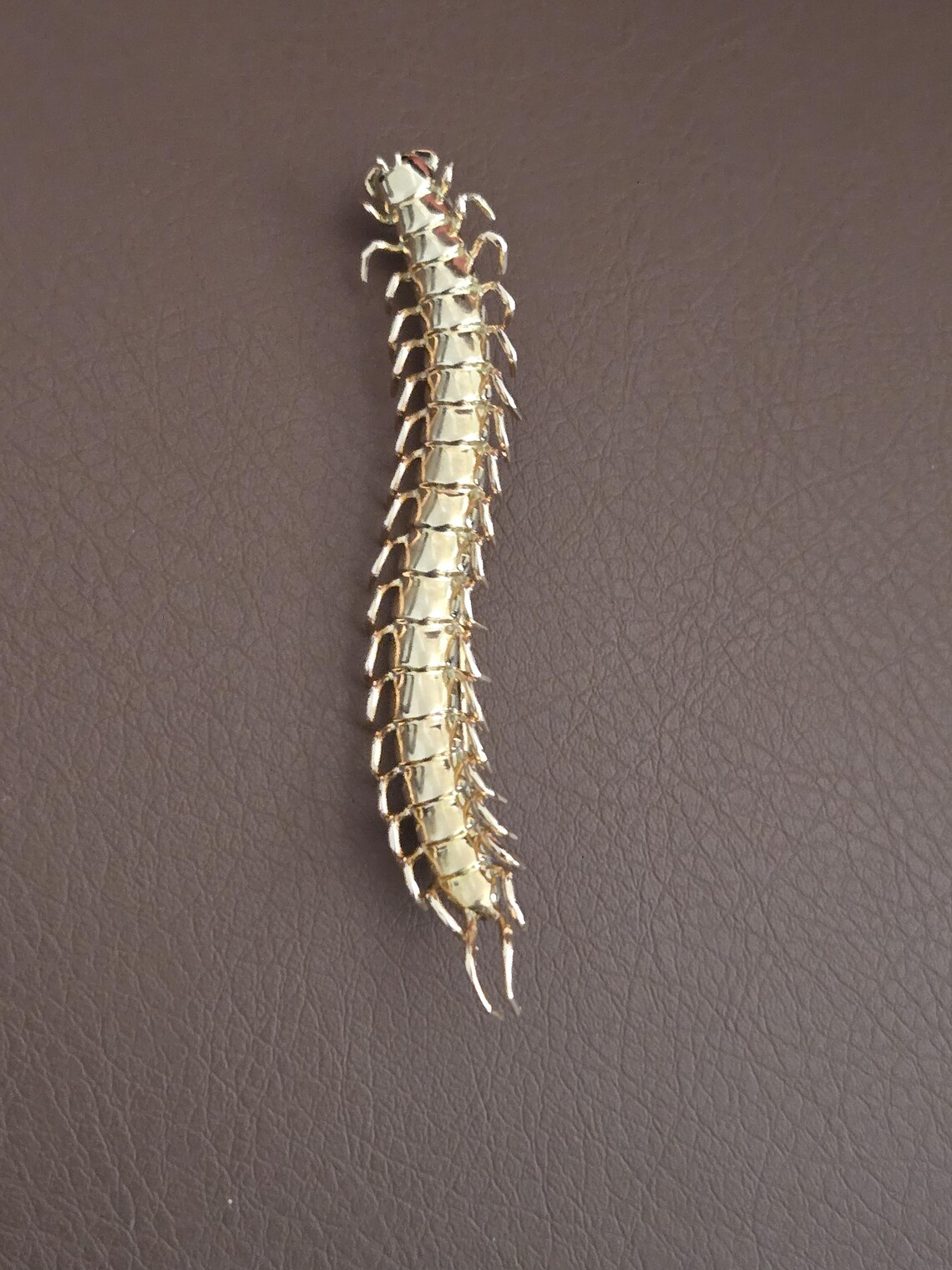 Vintage 14k Solid Gold Centipede Brooch: Statement Jewelry - Etsy