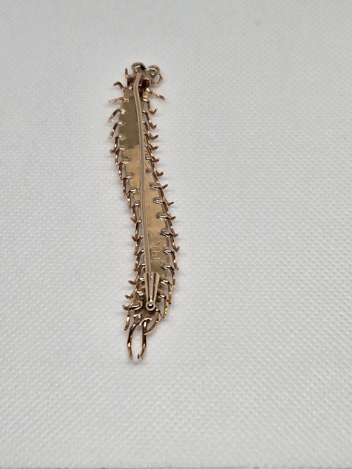Vintage 14k Solid Gold Centipede Brooch: Statement Jewelry - Etsy