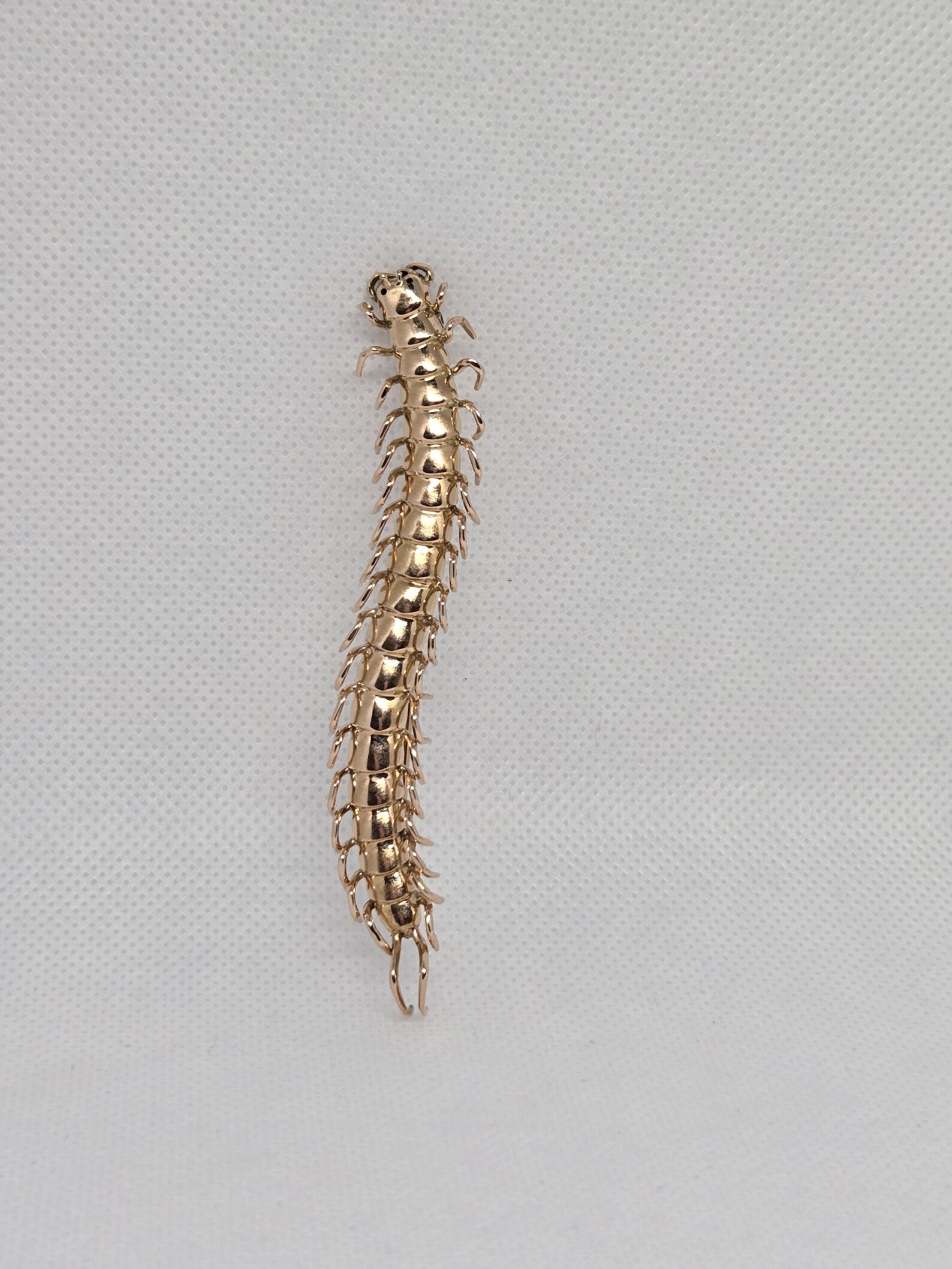 Vintage 14k Solid Gold Centipede Brooch: Statement Jewelry - Etsy