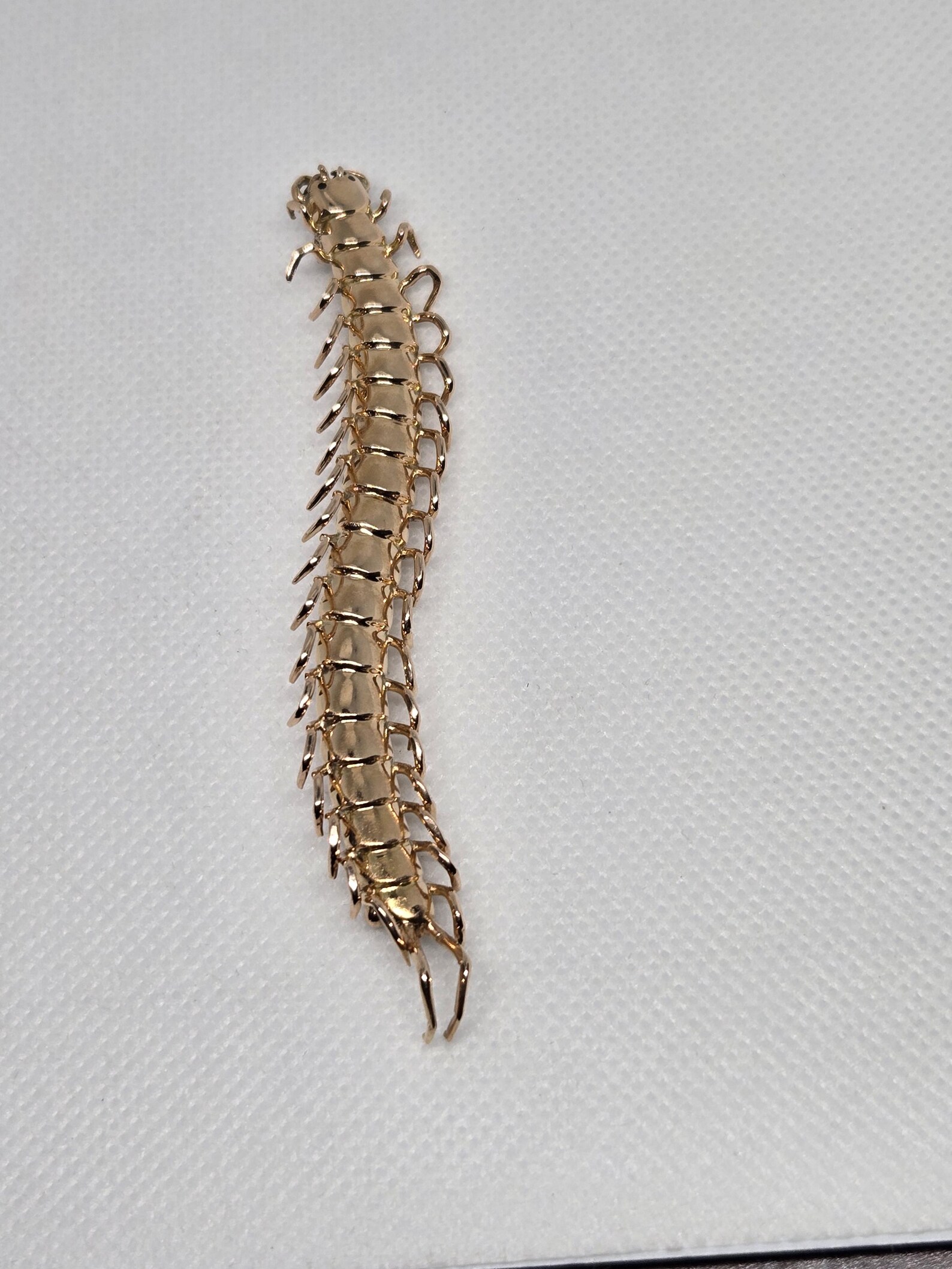 Vintage 14k Solid Gold Centipede Brooch: Statement Jewelry - Etsy