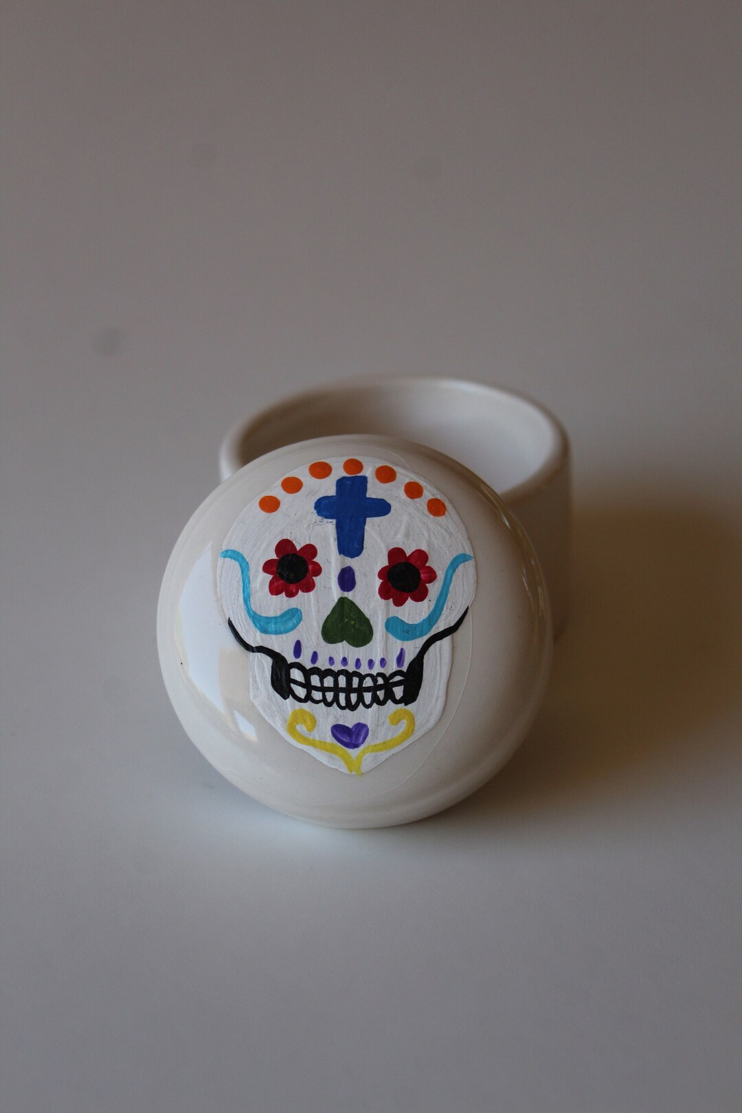Hand Painted Day of the Dead Sugar Skull Jewelry Box-halloween - Etsy