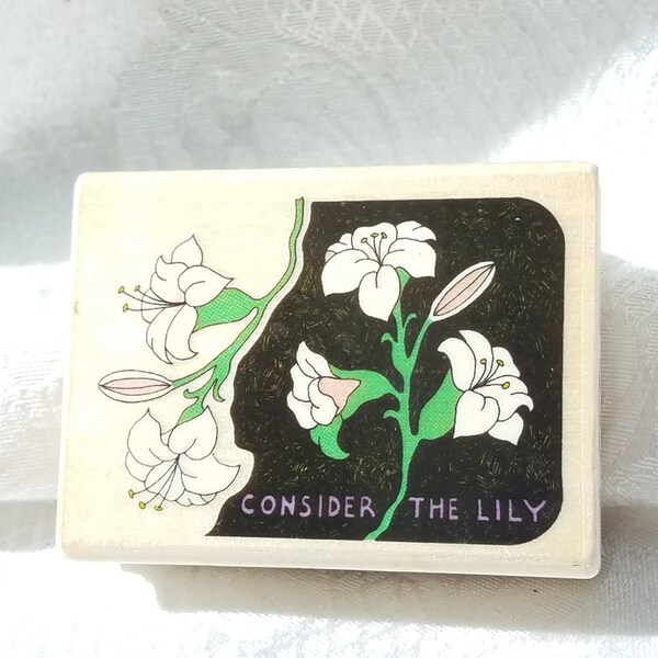 Lily Rubber Stamp - Etsy