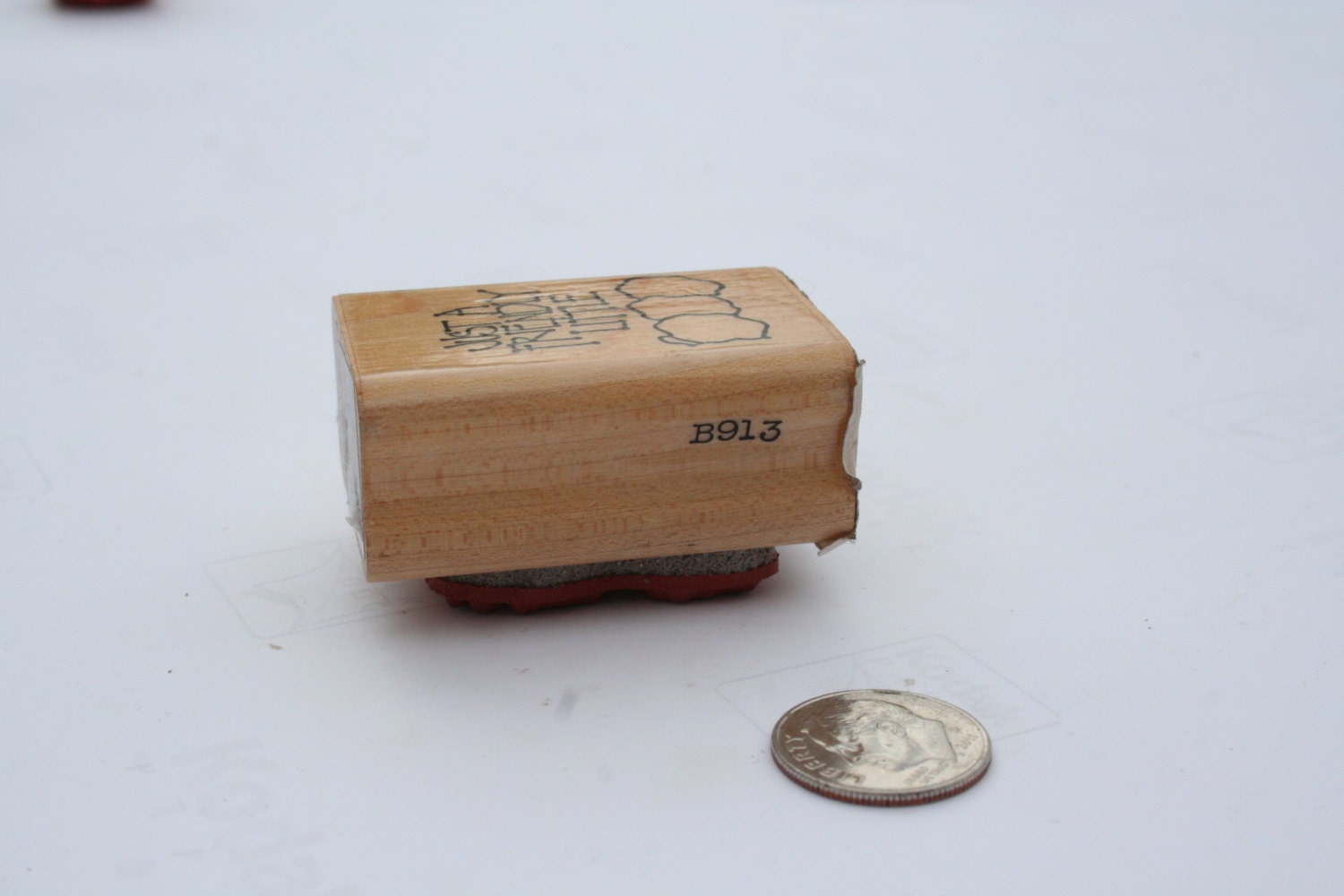 Just a Friendly Little... Rubber Stamp Words B913 by Annette | Etsy