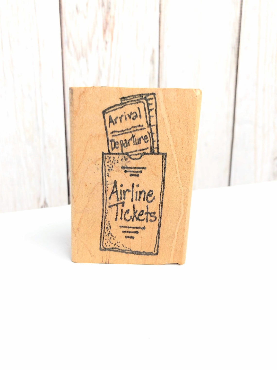 Vintage Airline TIckets Rubber Stamp Used Air Travel Ticket | Etsy