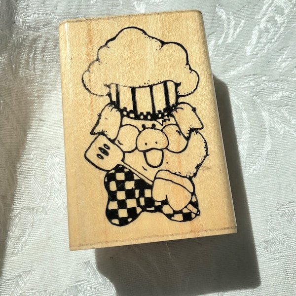 Pig Rubber Stamp - Etsy