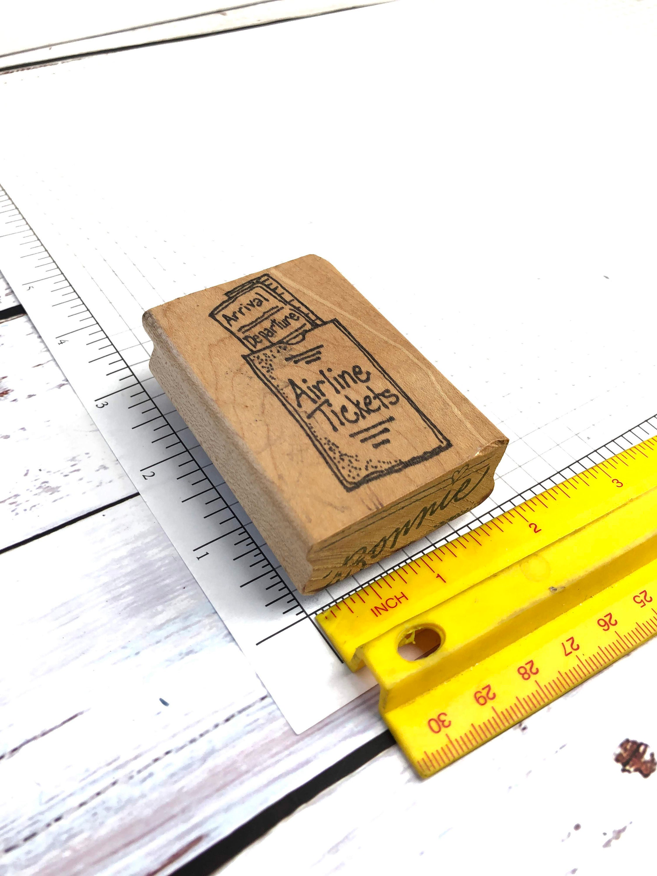 Vintage Airline TIckets Rubber Stamp Used Air Travel Ticket | Etsy