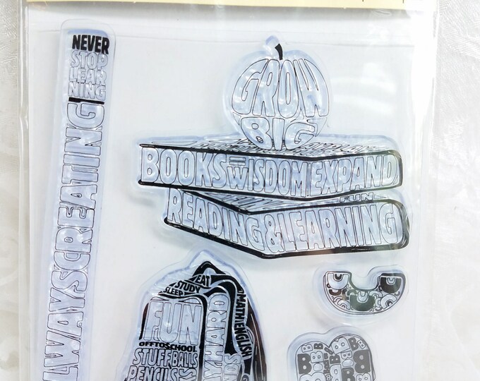 School Days Cling Rubber Stamps Teacher Rubber Stamp - Etsy