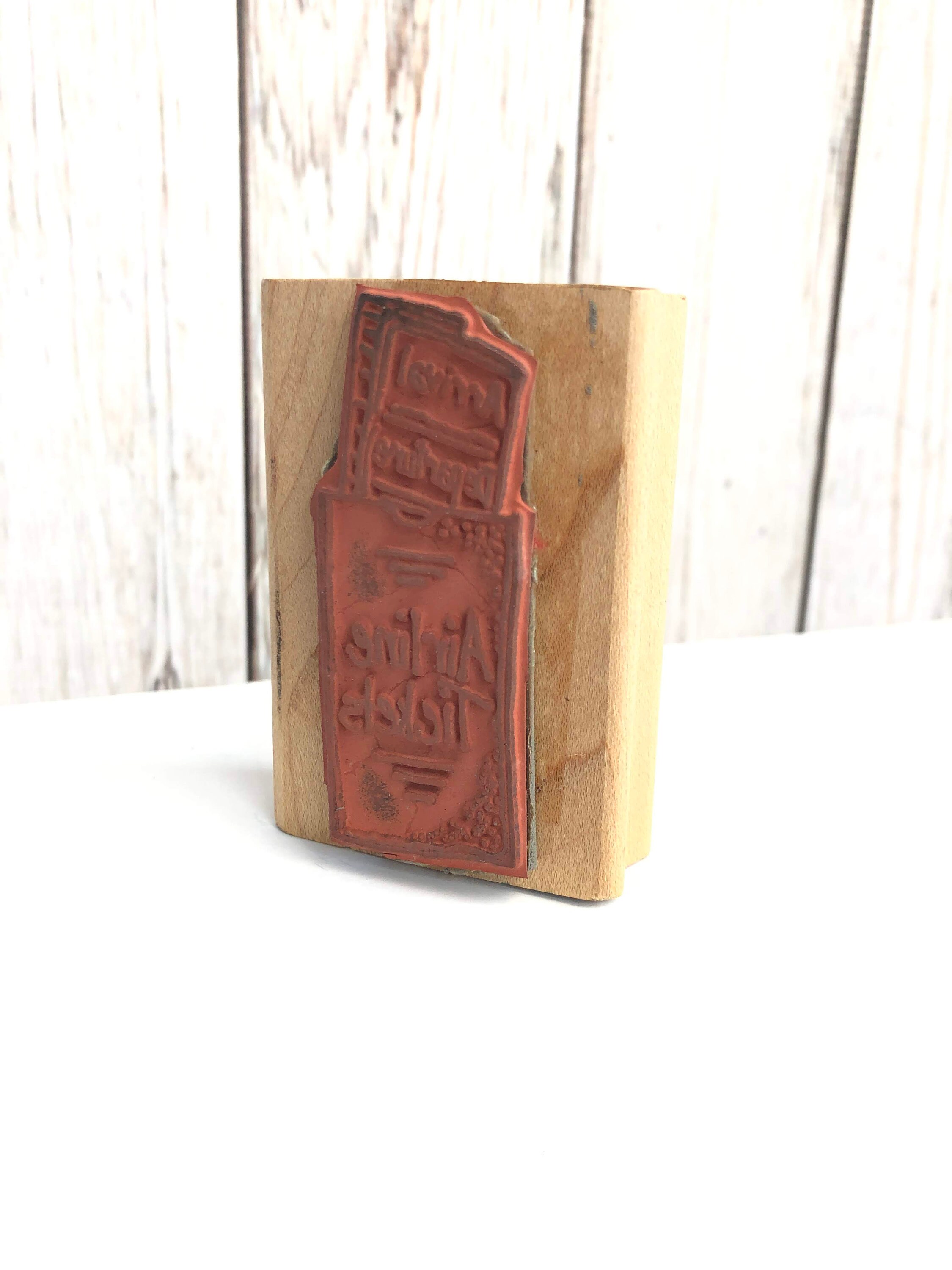 Vintage Airline TIckets Rubber Stamp Used Air Travel Ticket | Etsy