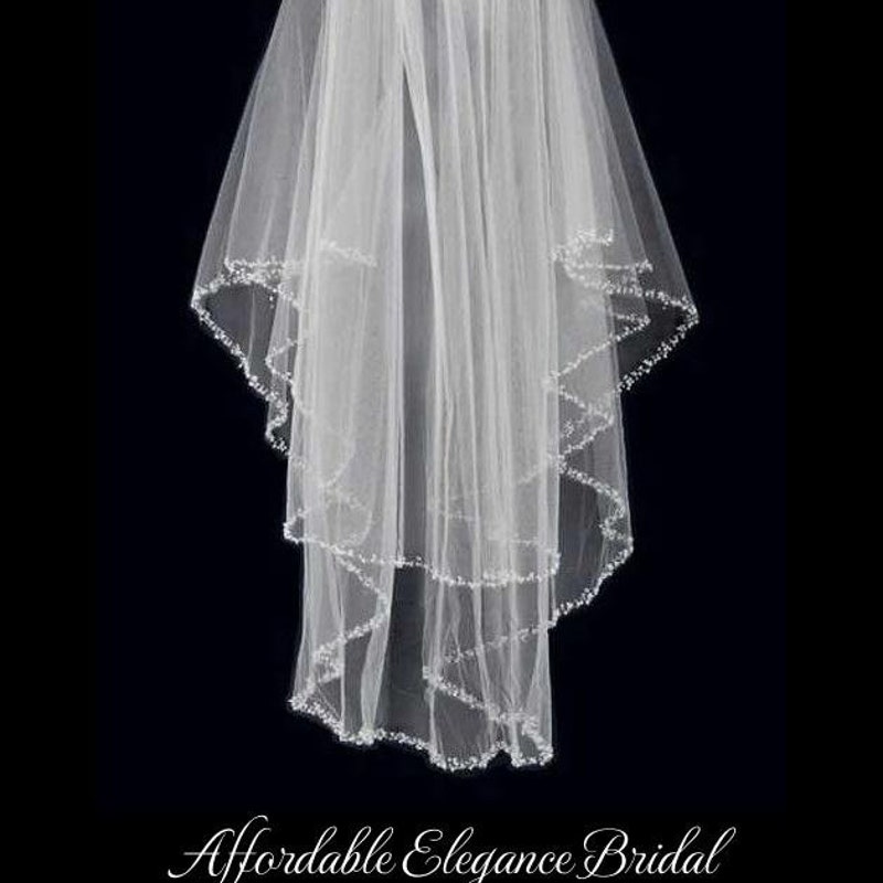 Two Tier Bridal Veil - Etsy
