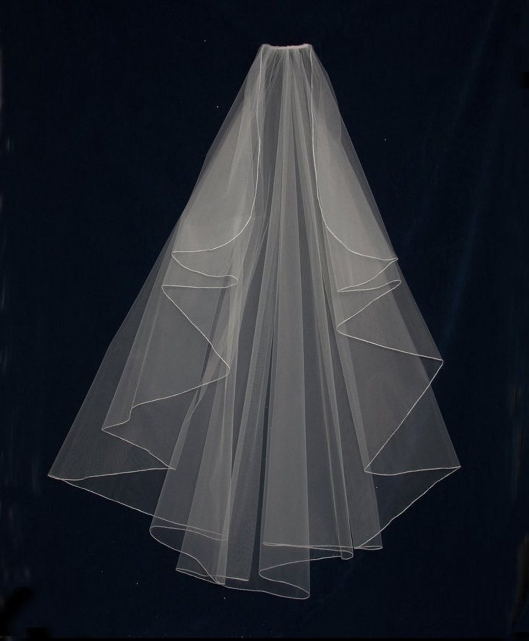 Custom Made Waterfall Cut Cut Knee Length, Waltz, Chapel or Cathedral ...