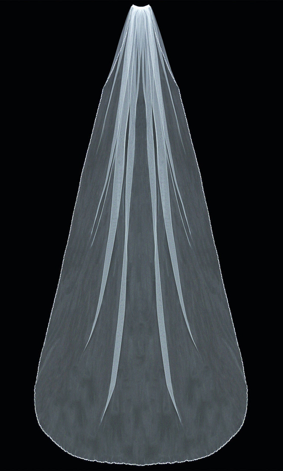 Extra Wide Shiny Silver Triple Bugle Bead Beaded Edge Wedding - Etsy