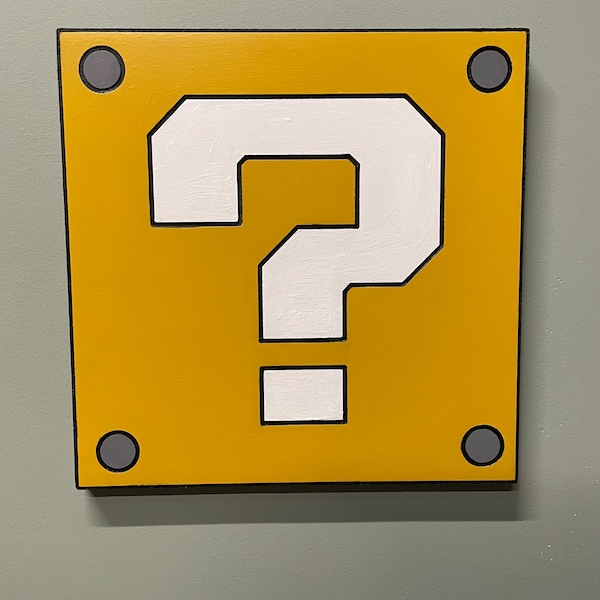 Mario Question Blocks - Etsy