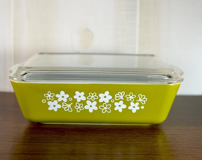Green Pyrex, Spring Blossom Pattern, Space Saver #503 - Etsy