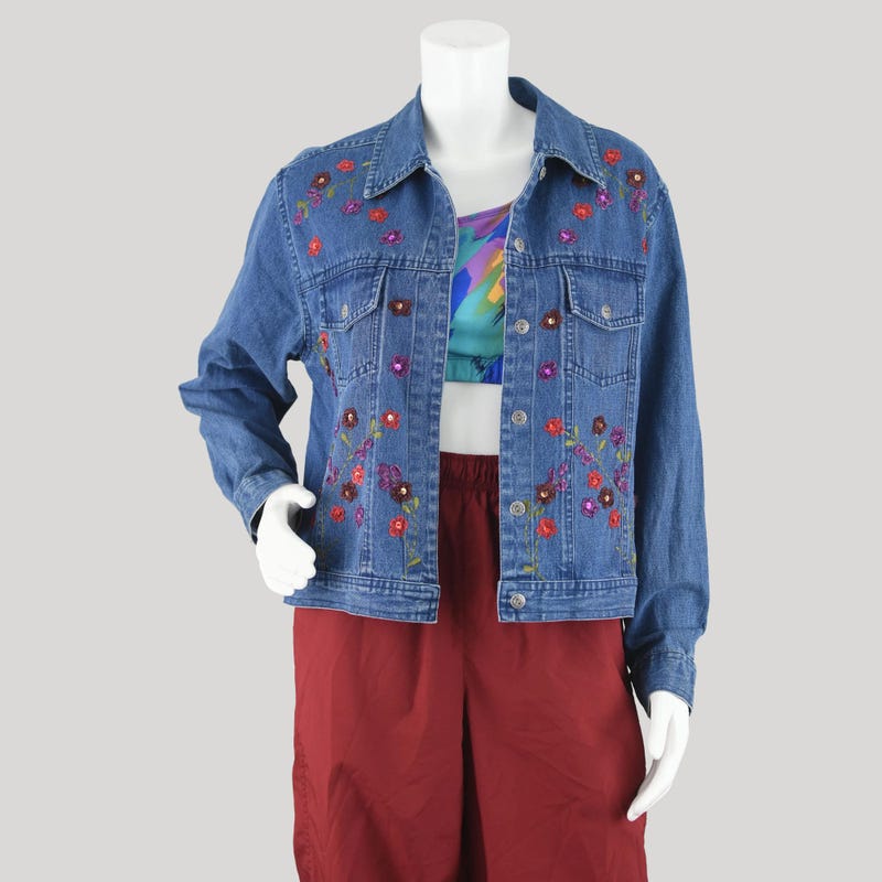 Hippie Jean Jacket - Etsy
