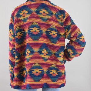 90s Southwest Vintage Jacket, Colorful Aztec Tapestry Coat, Women's ...