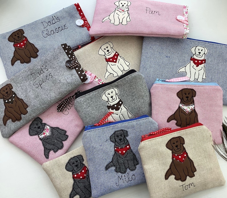 Labrador Golden Retriever Dog Glasses Case - Personalised Doggy Sunnies ...