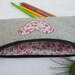 Heart Personalised Pencil Case Custom Pen Case With Choice of Wording ...