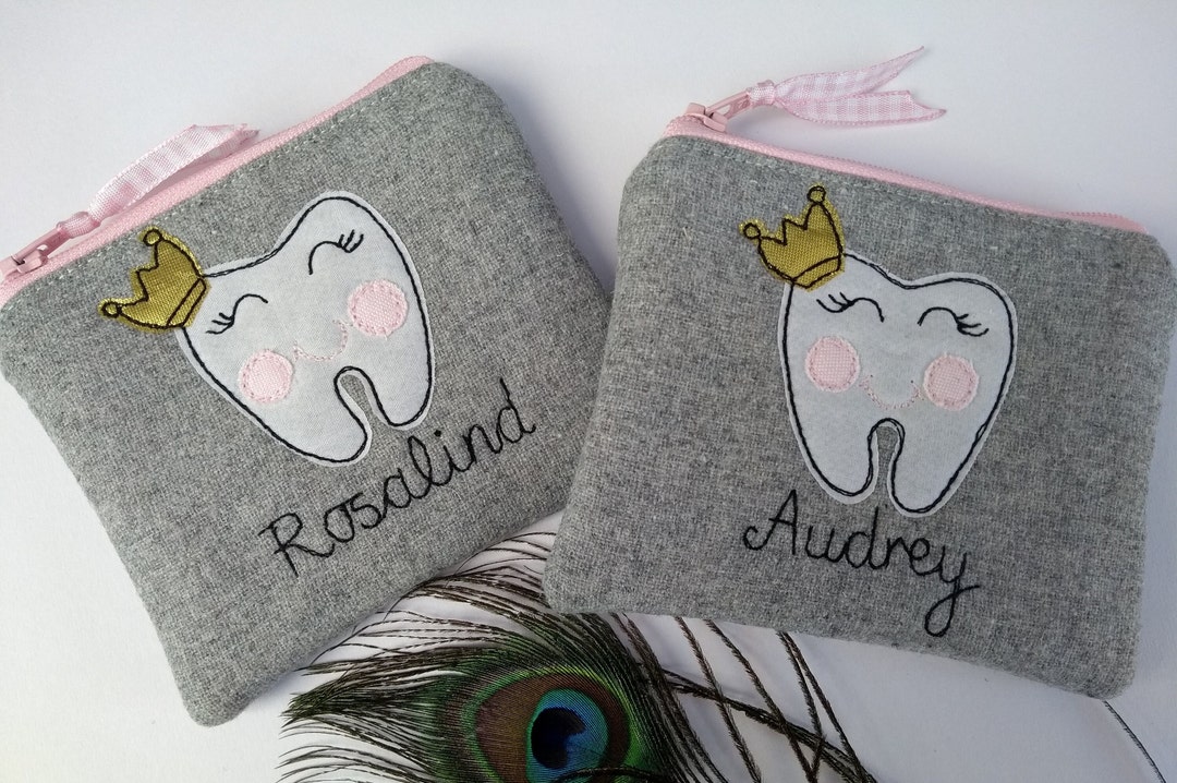 Girls Tooth Fairy Personalised Purse - Wallet or Pouch for Keeping ...